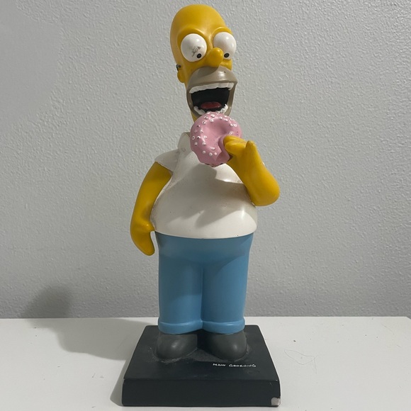 Toys | Vintage Homer Simpson The Simpsons 1 Bobblehead Eating Doughnut ...